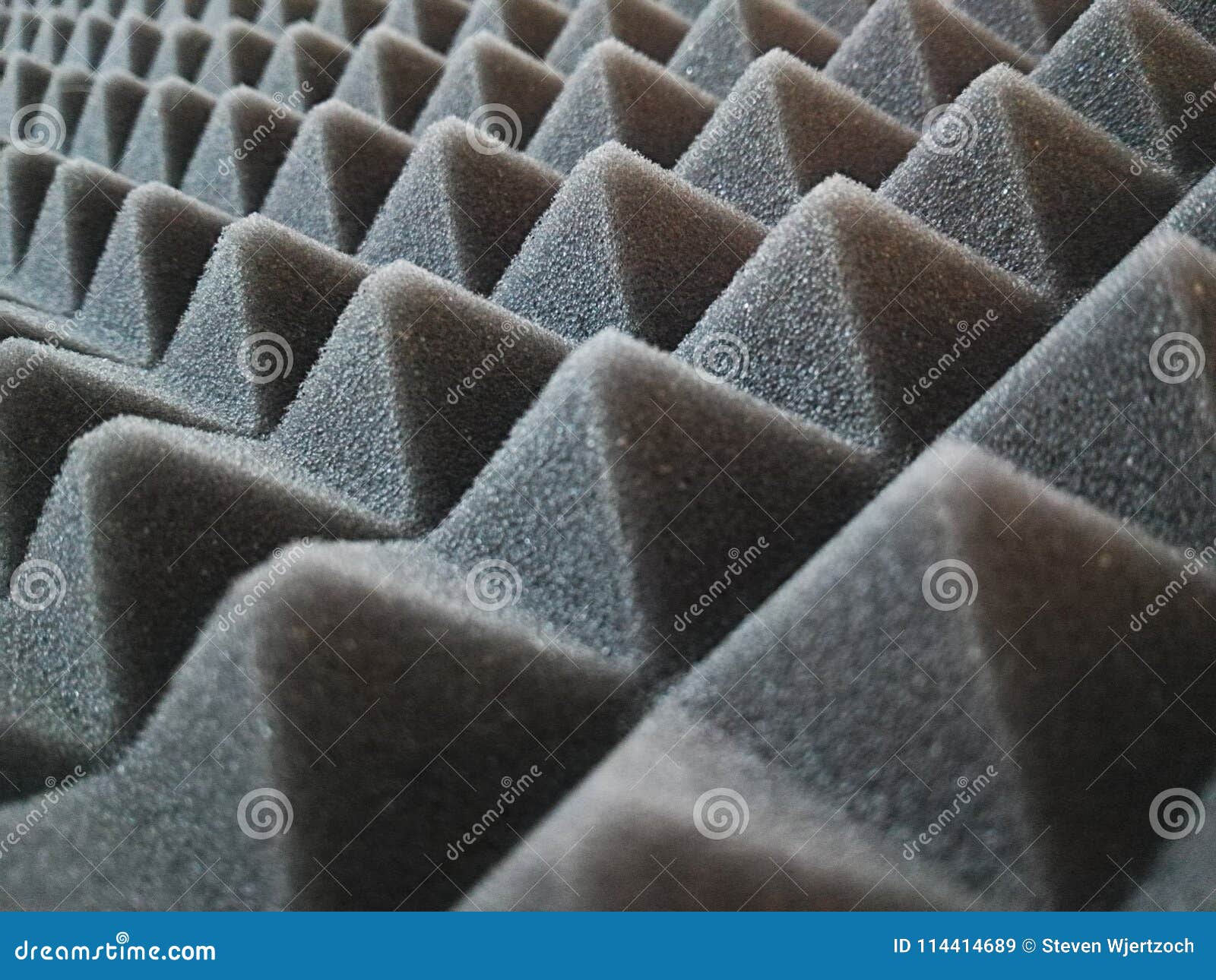 Pyramids of a Black Sound Insulation Panel Stock Image - Image of ...