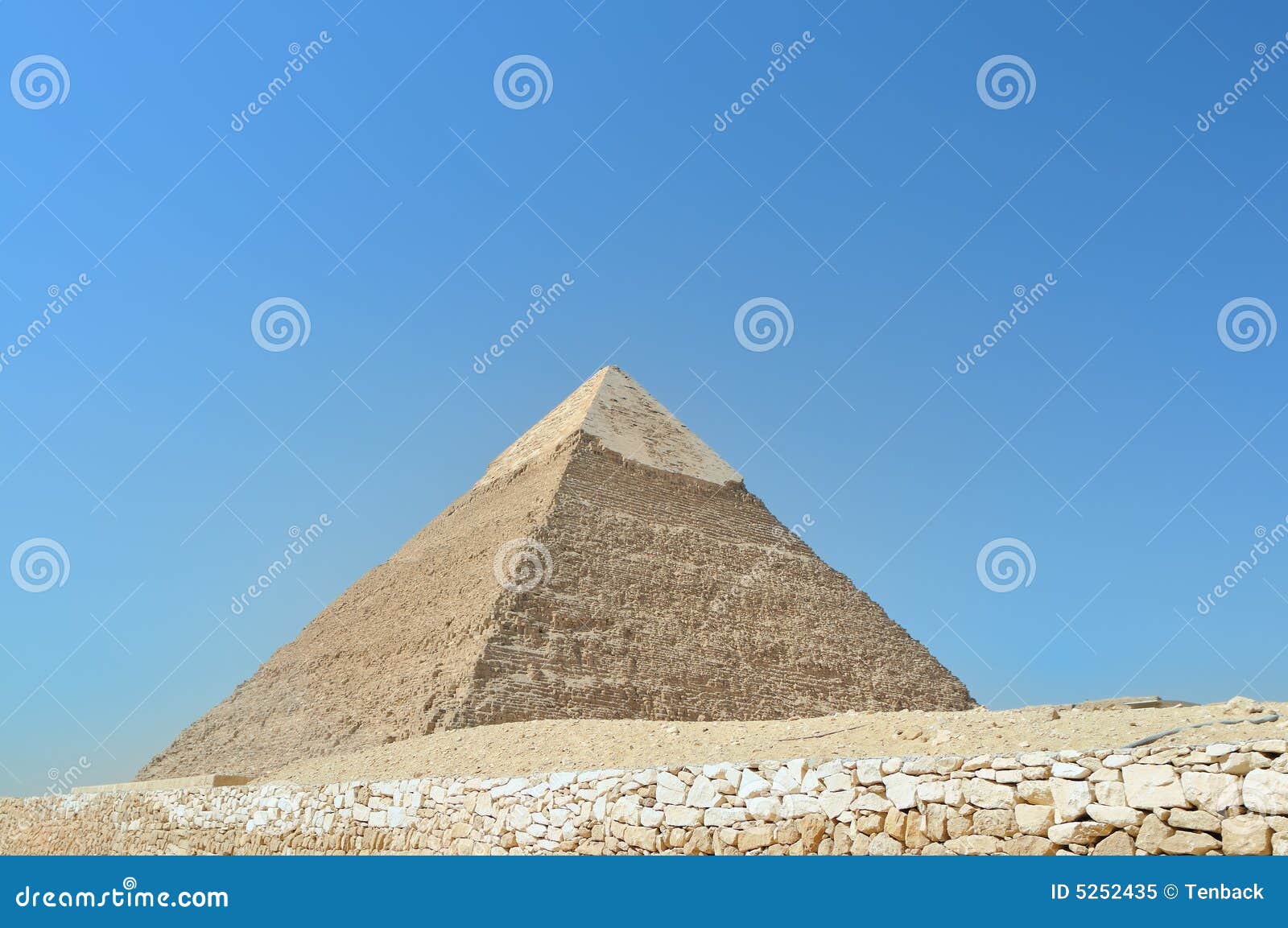 Pyramid of Pharaoh Chephren ( Khafre ) Gizeh Cairo Stock Image - Image ...