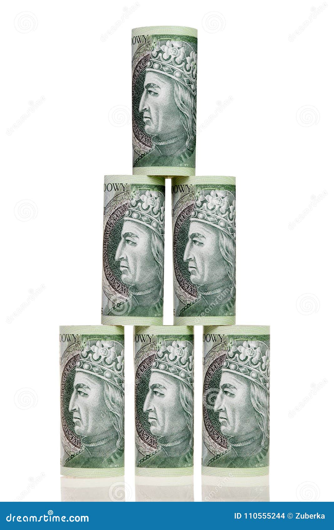 Pyramid Polish Banknotes Stock Photo | CartoonDealer.com #110555244