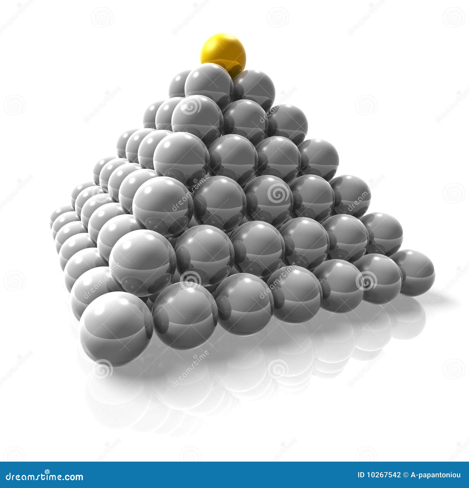 Pyramid of Power stock illustration. Illustration of icon - 10267542