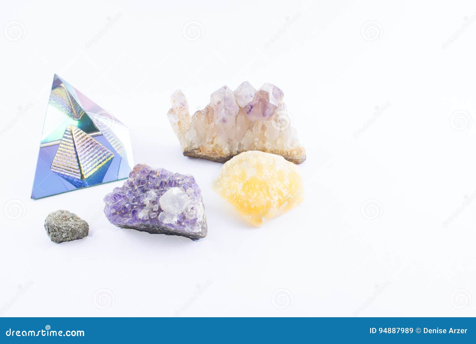 Pyramid and Precious Stones. Stock Image - Image of energy, background ...