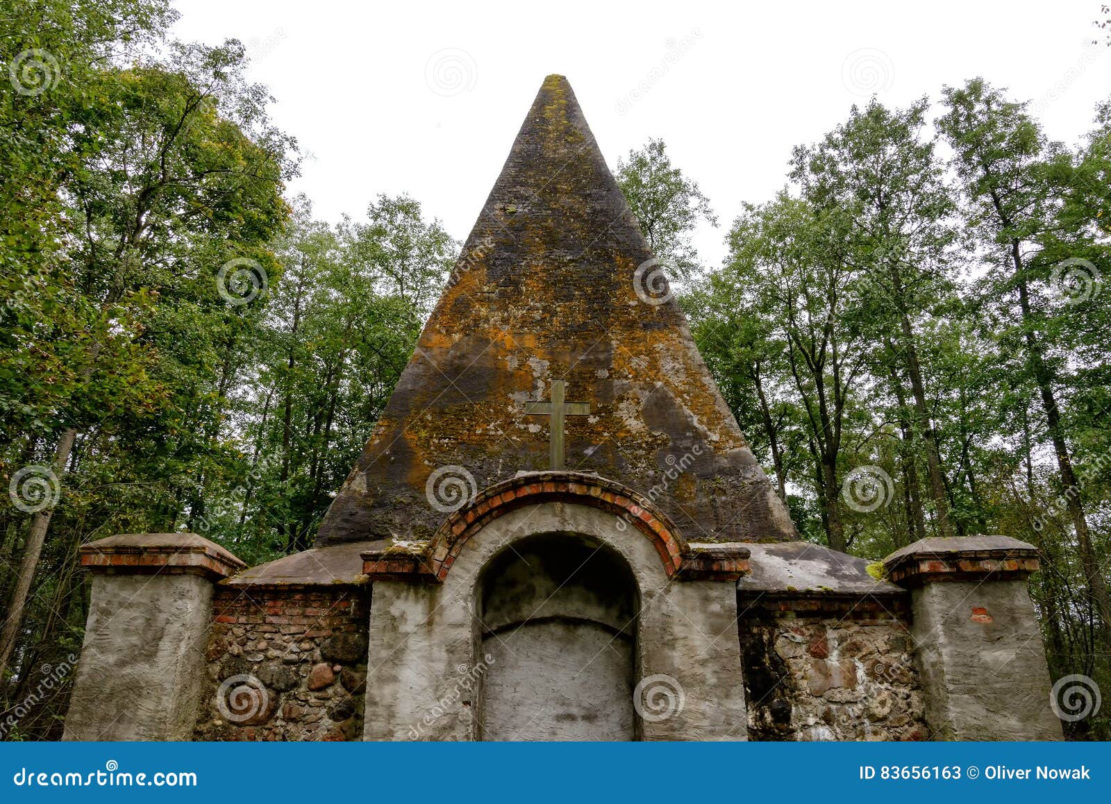 Pyramid of Rapa stock image. Image of prussia, masuria - 83656163