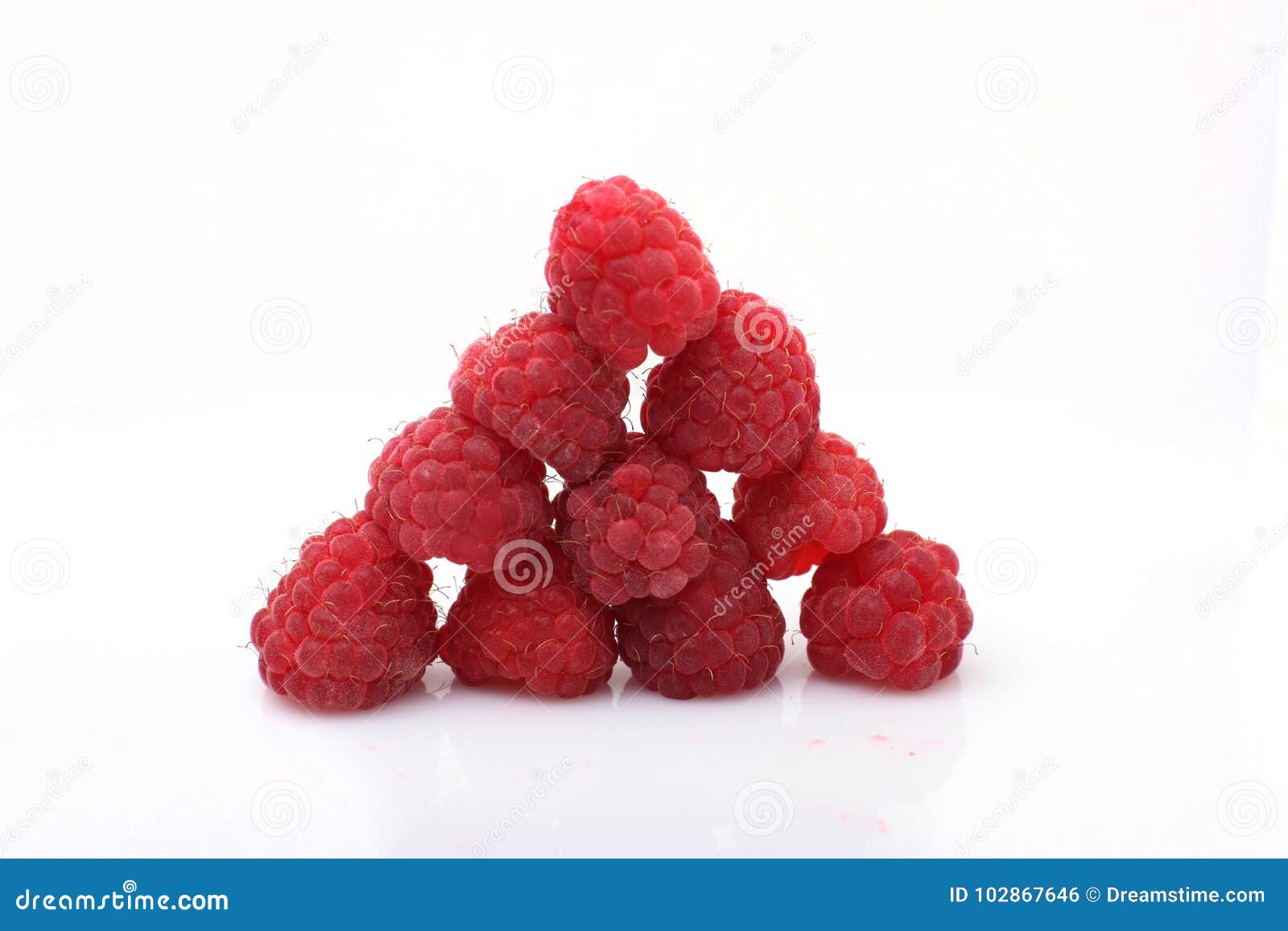 Pyramid of raspberry stock photo. Image of white, pyramid - 102867646