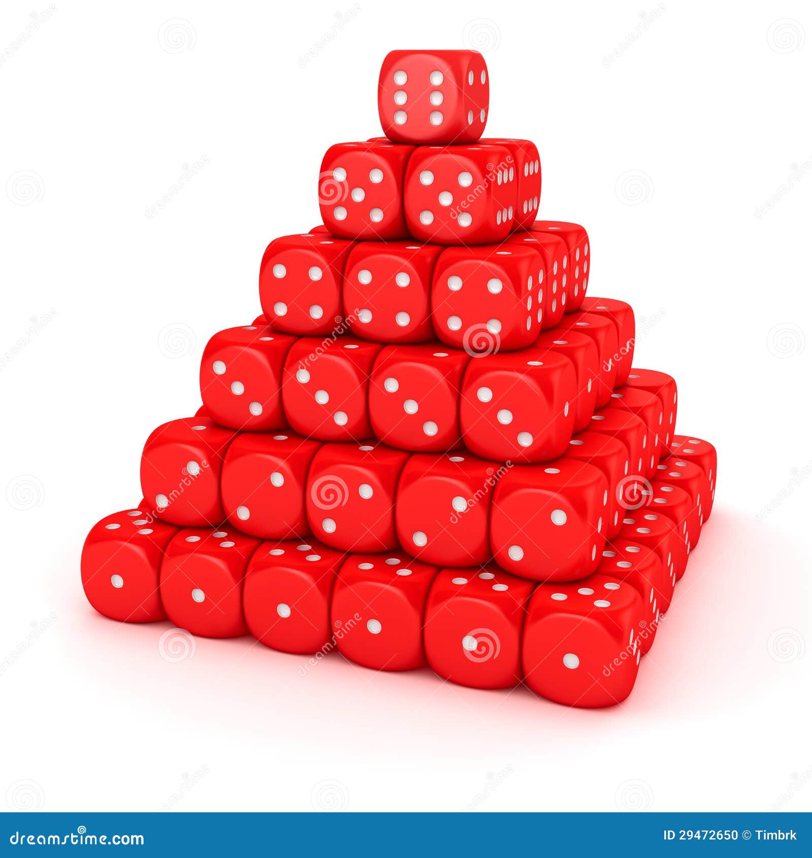 Pyramid Of Dice Royalty-Free Stock Photo | CartoonDealer.com #4889877