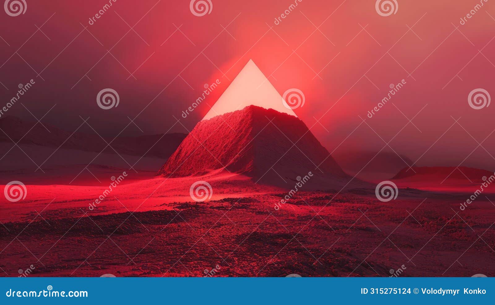 Pyramid Rising, Ancient Structure Emerges Dominantly In The Desolate ...