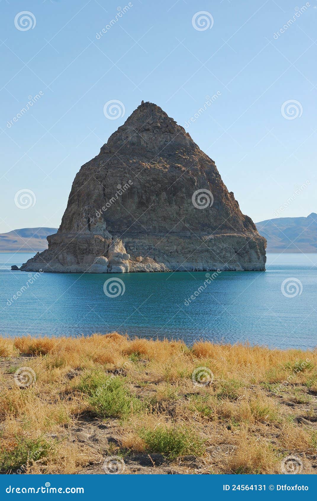 Pyramid Rock stock image. Image of tufa, anaho, reservation - 24564131