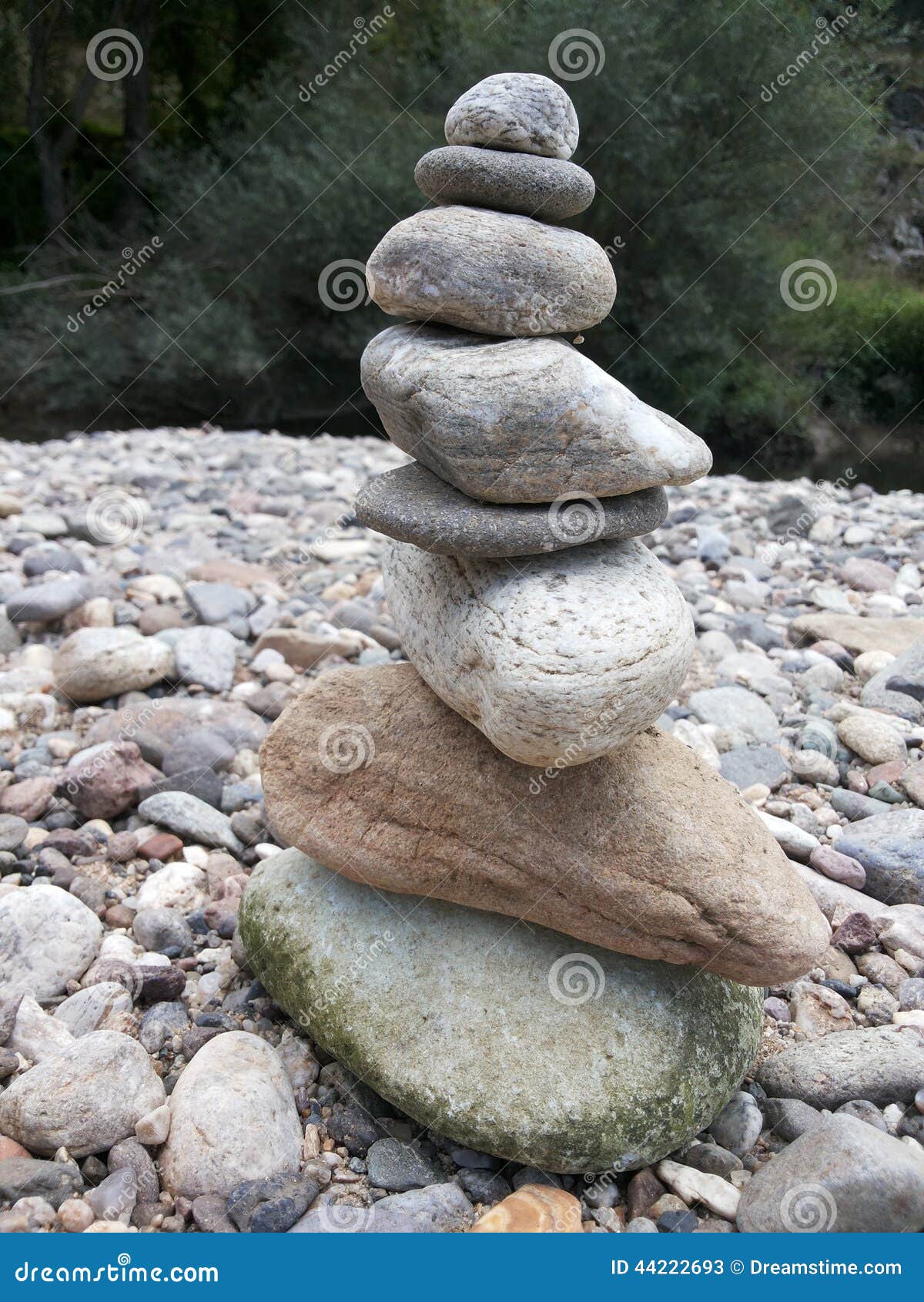 Pyramid of rocks stock image. Image of river, nature - 44222693