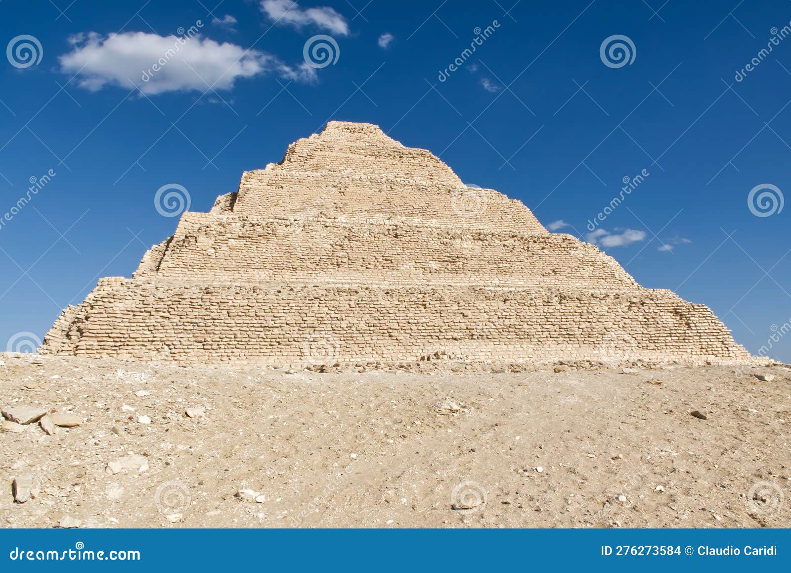 The Pyramid of Sakkara in Cairo. the First Pyramid of Egypt Stock Photo ...
