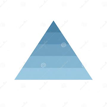 Pyramid Scheme 5 Five Steps. Vector Hierarchy Level Chart Graph, Blue ...