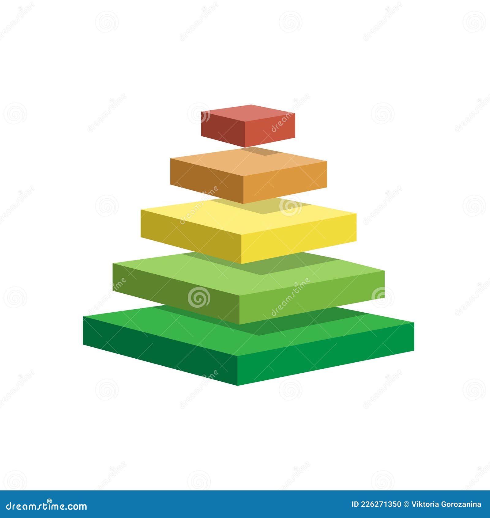 Pyramid Scheme 5 Five Steps. Vector Hierarchy Level Chart Graph, Green ... Pyramid Scheme 5 Five Steps. Vector Hierarchy Level Chart Graph, Green ...