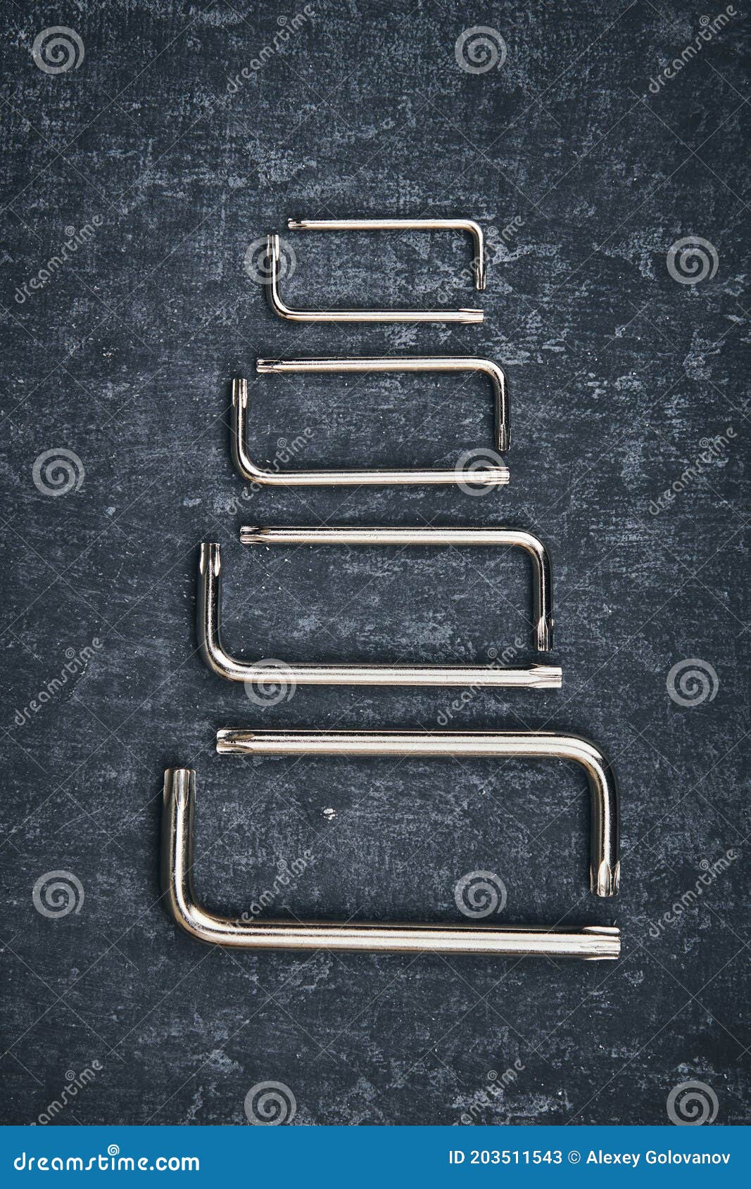 Pyramid of a Set of Star End Keys on a Gray Background Stock Image ...