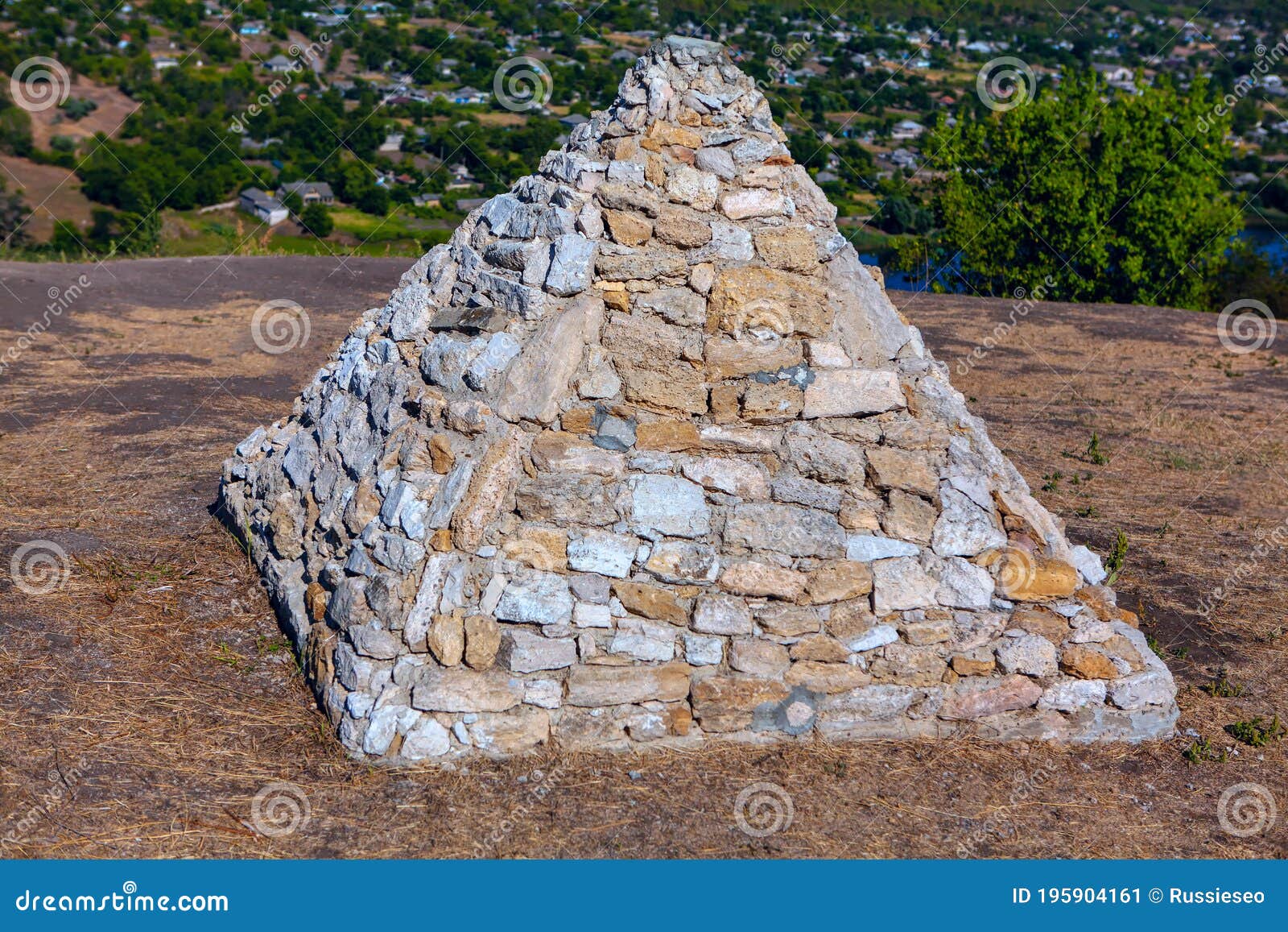 Stone pyramid stock image. Image of egypt, climate, archaeology - 195904161