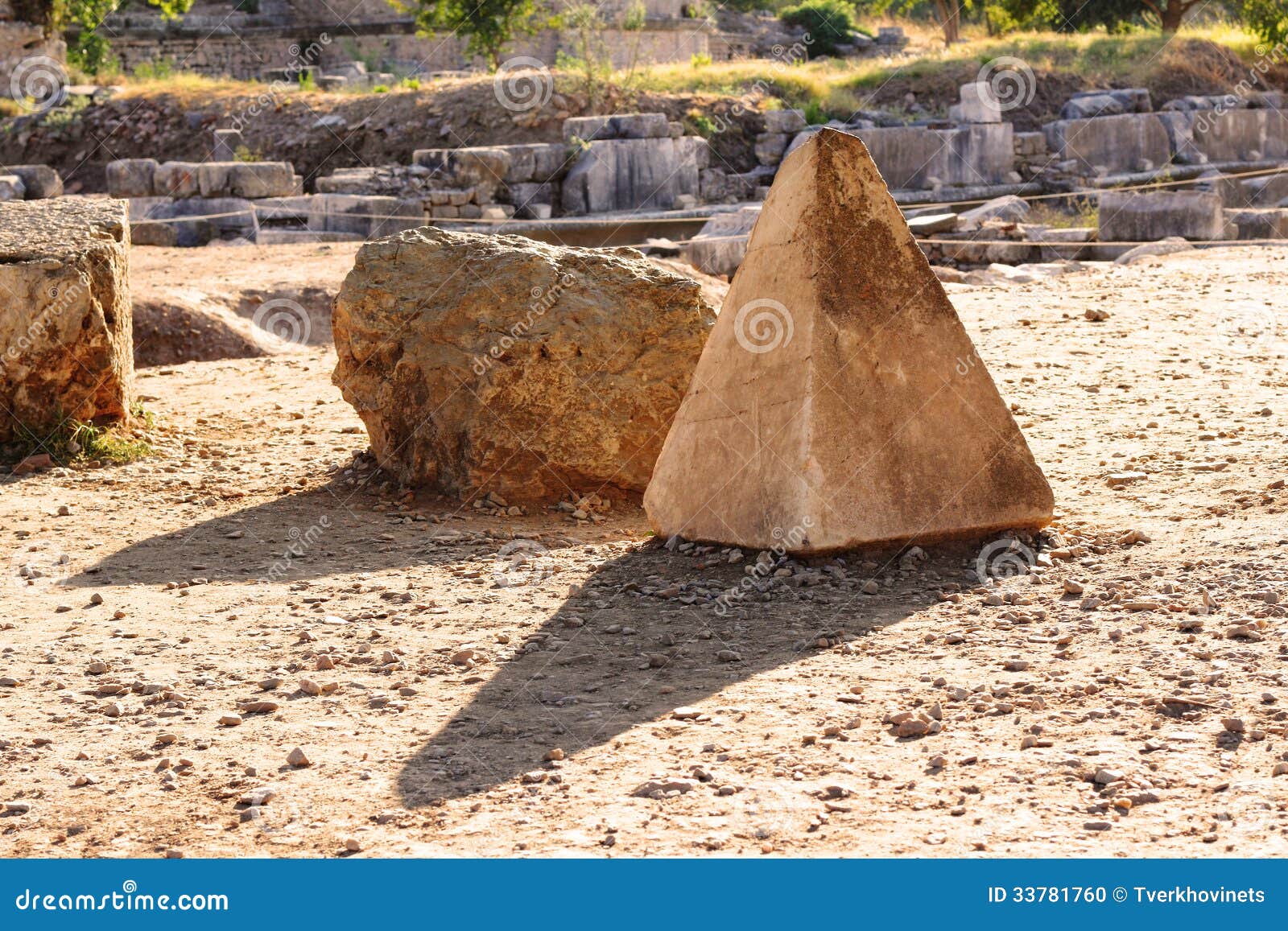 Pyramid Shaped Stone in Ephesus Stock Photo - Image of city, greek ...