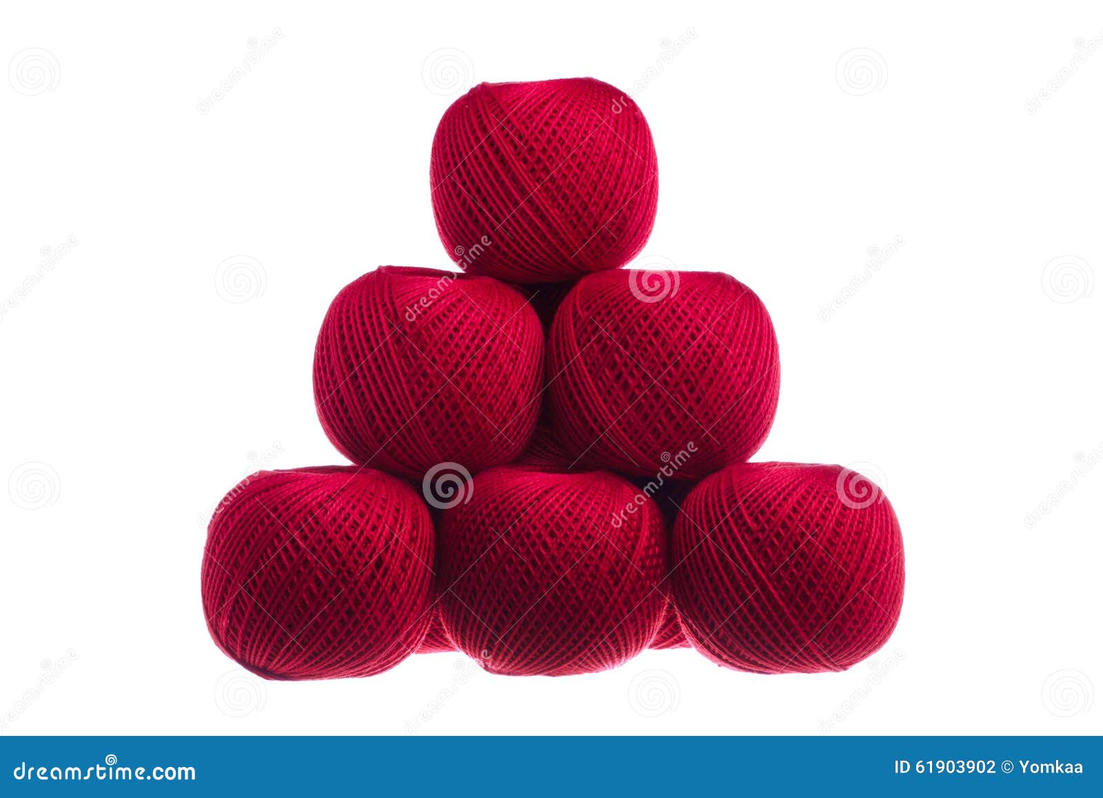 Pyramid of skeins of yarn. stock photo. Image of skeins - 61903902