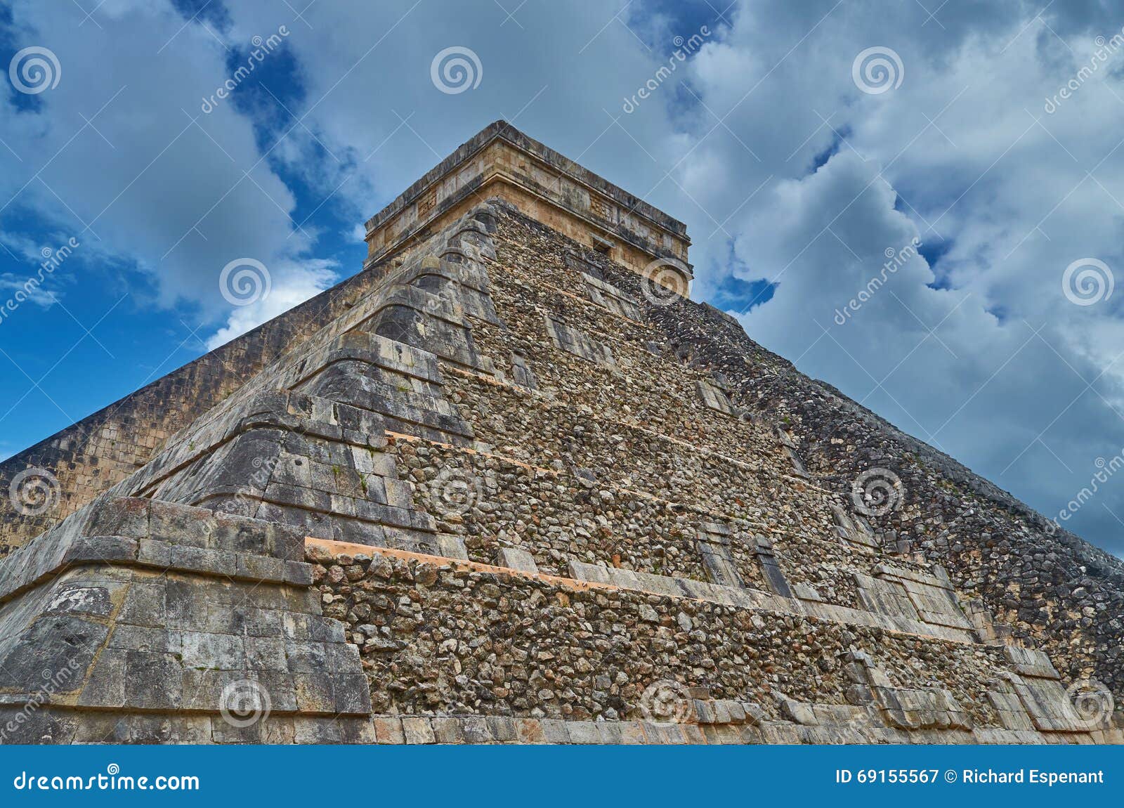 Pyramid in the Sky stock image. Image of sacred, temple - 69155567