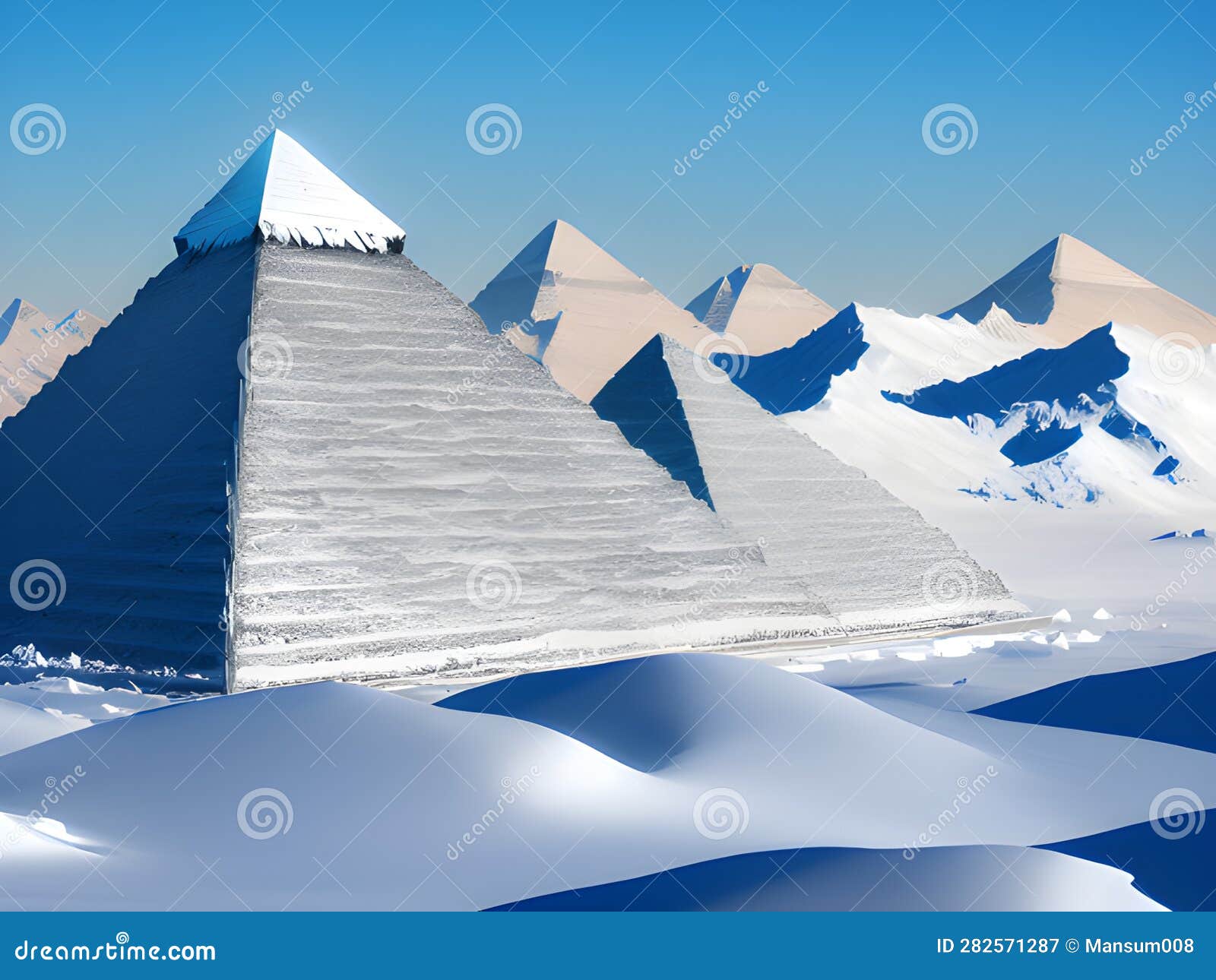 Pyramid of Snow - Capped Mountains, the Highest Pyramid in the World ...
