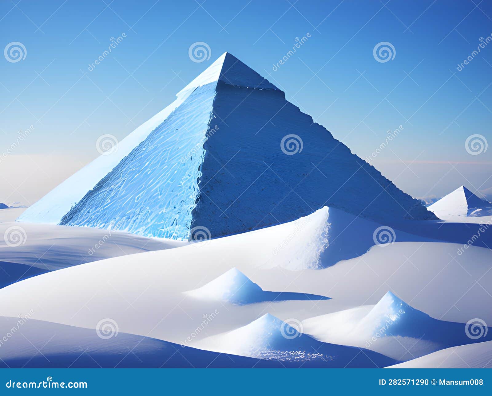 Pyramid of Snow - Capped Mountains, the Highest Pyramid in the World ...
