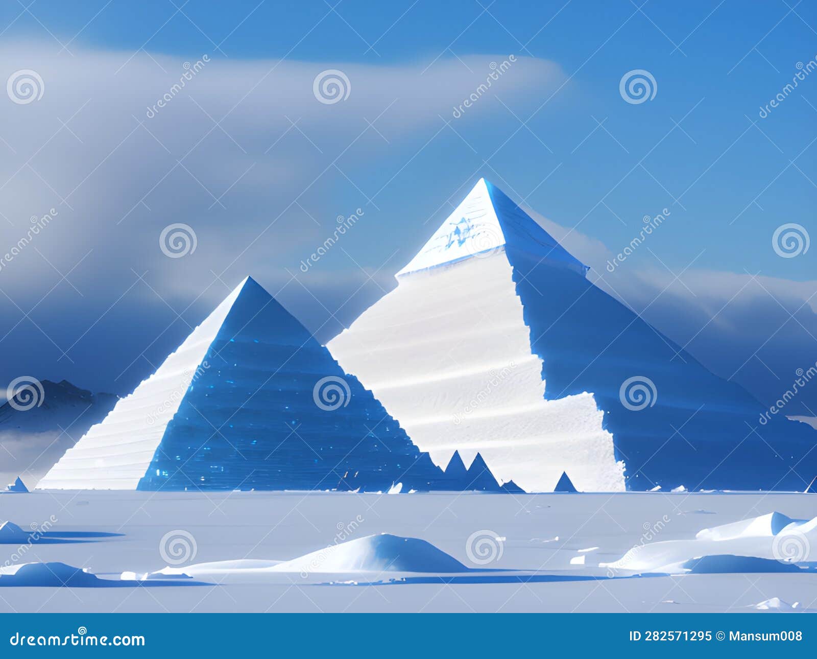 Pyramid of Snow - Capped Mountains, the Highest Pyramid in the World ...