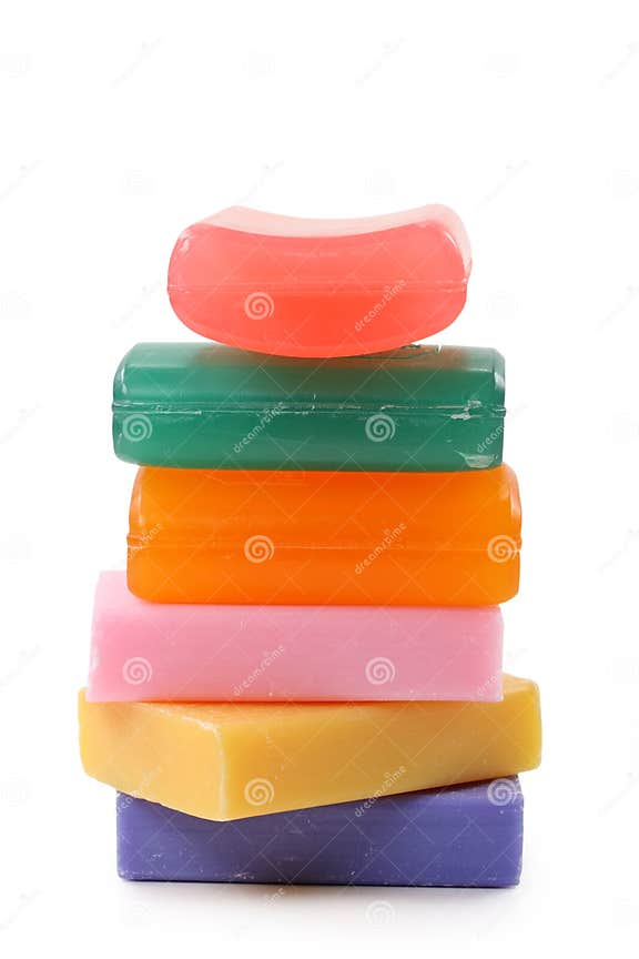 Pyramid of soaps stock photo. Image of healthy, orange - 6236552