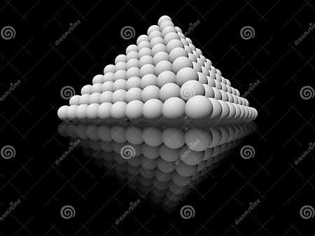 Pyramid Sphere stock illustration. Illustration of abstract - 24822869