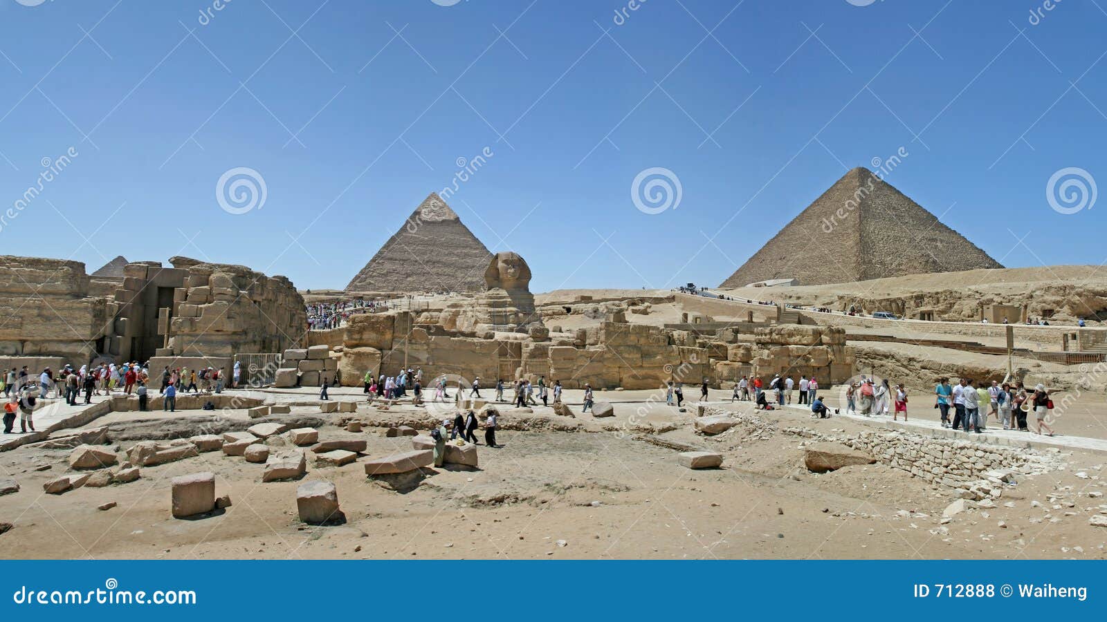 Pyramid and Sphinx editorial stock photo. Image of historical - 712888