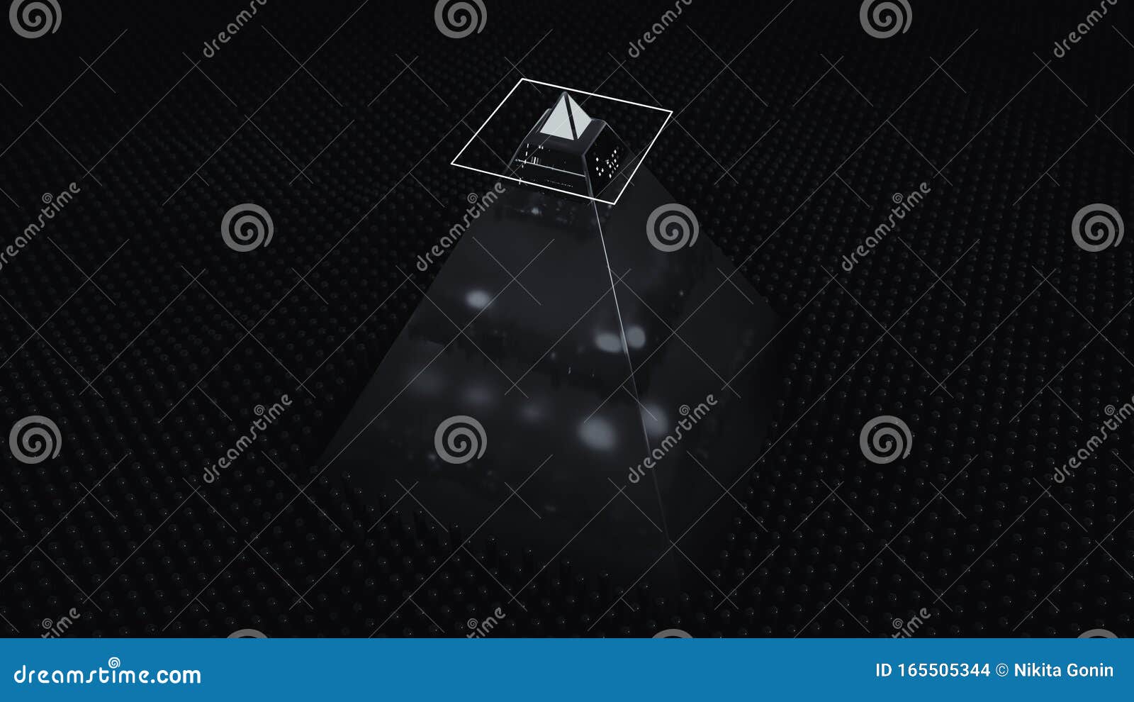 Pyramid Sta Digitalizzando L'illustrazione Rendering 3D Della Matrice ... Pyramid Sta Digitalizzando L'illustrazione Rendering 3D Della Matrice ...