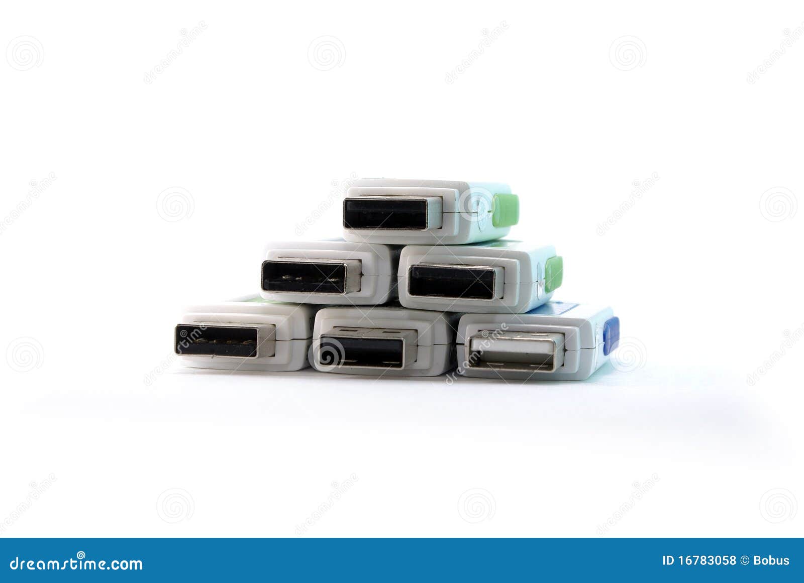 Pyramid Stack of USB Drive Connectors Stock Photo - Image of connectors ...
