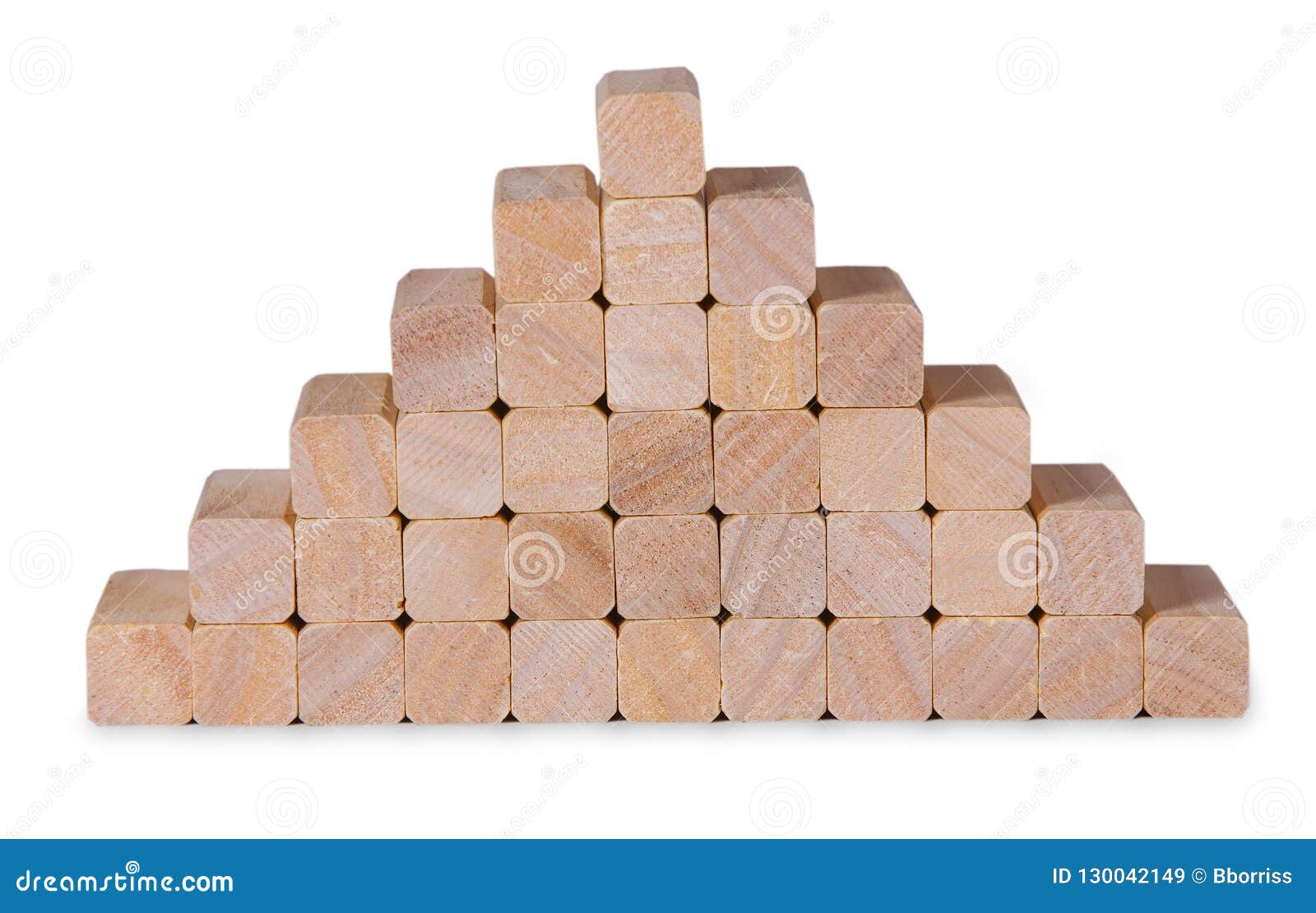 The Pyramid Stack from Wooden Blocks Toy Stock Image - Image of brick ...