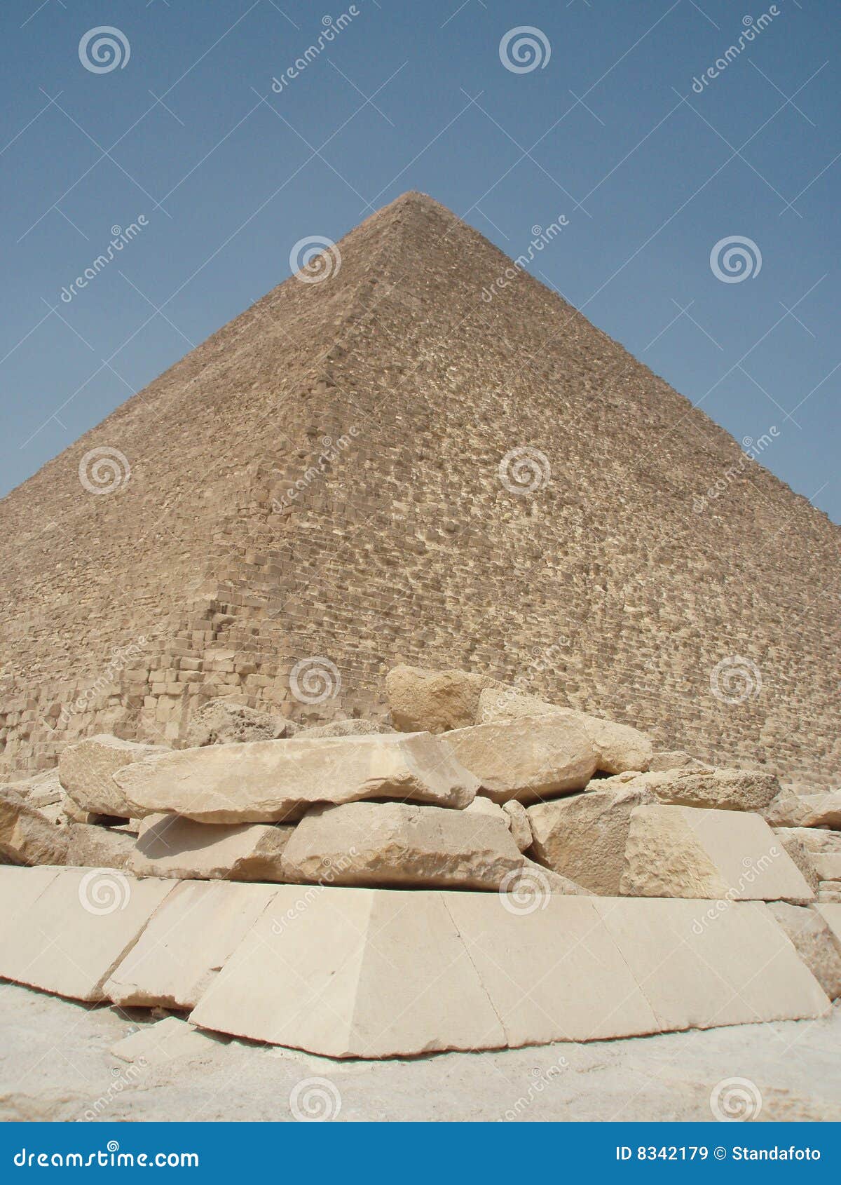 Pyramid and the stones stock image. Image of arab, egypt - 8342179