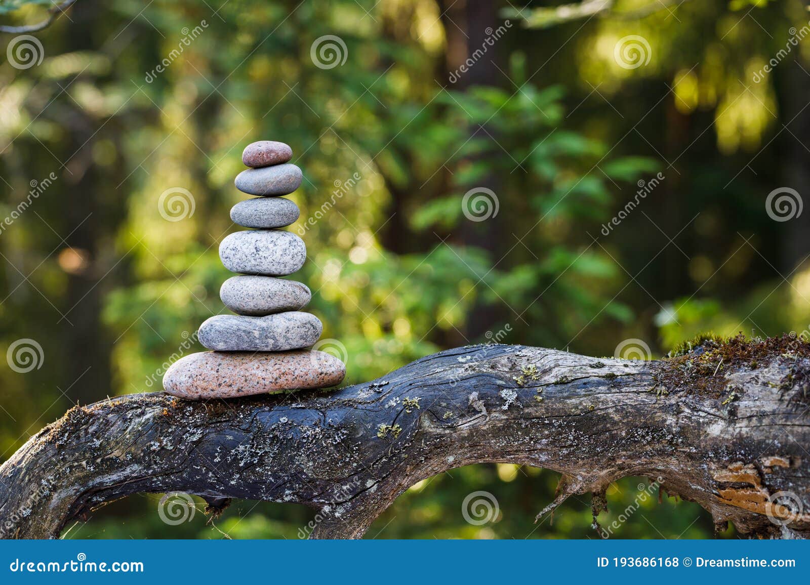Pyramid Of Stones In The Park. Element Of Landscape Design Royalty-Free ...