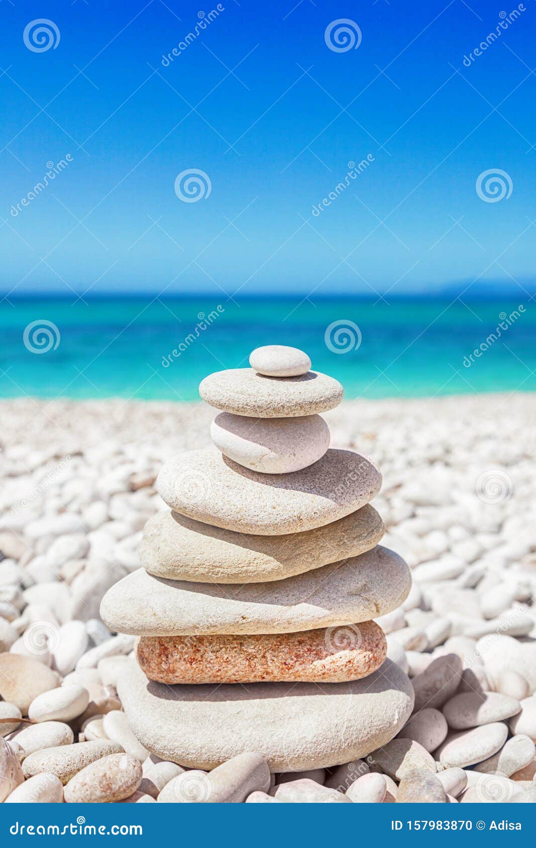 Stones on the beach stock photo. Image of stone, relaxation - 157983870