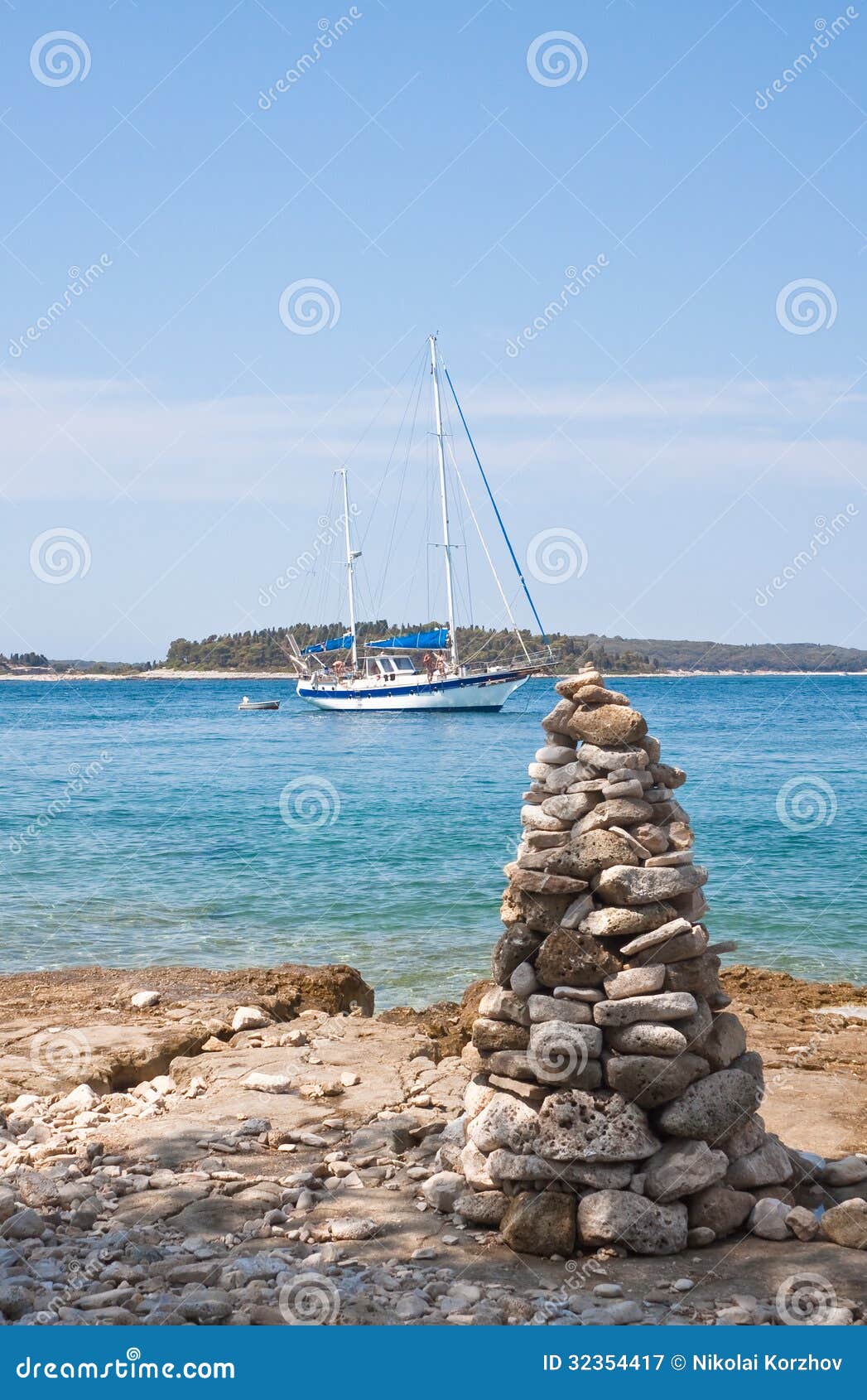 The Pyramid of Stones . Croatia Stock Image - Image of stability ...