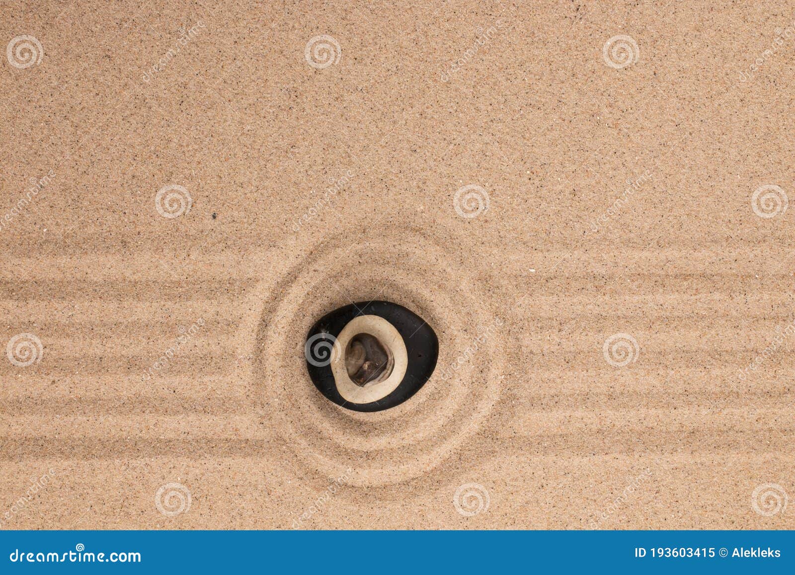 Pyramid Of Stones Stands In The Center Of A Sandy Circle Royalty-Free ...