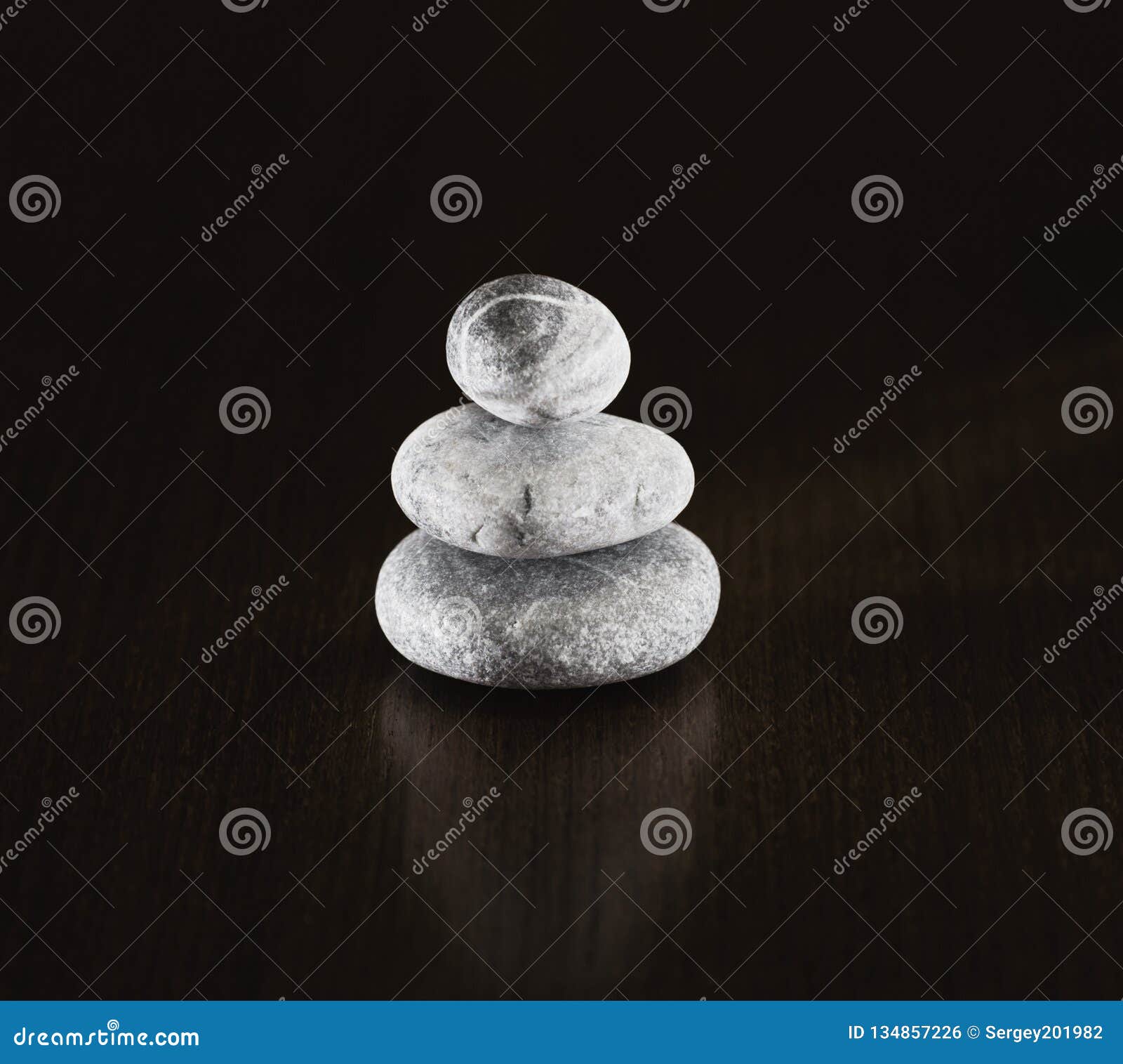 Pyramid of Stones Symbolizing Stability, Harmony, Balance Stock Photo ...