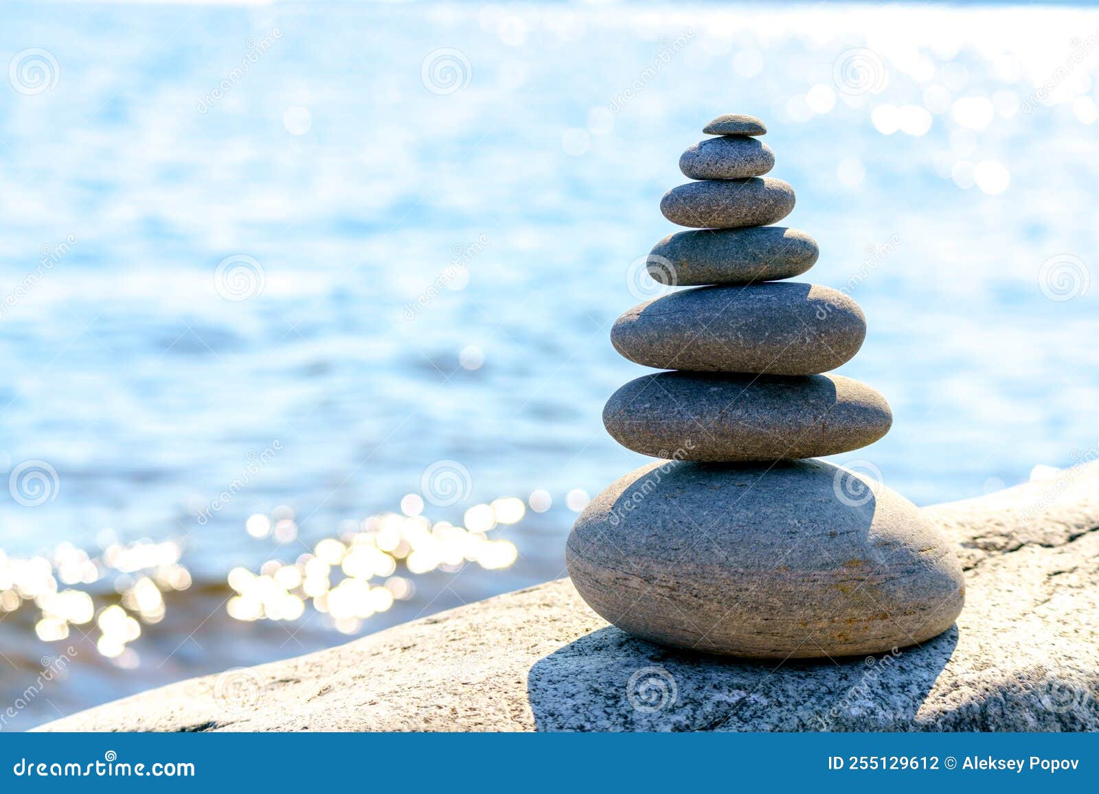 Pyramid of Stones. Unstable Balance of Stone Objects Stock Photo ...