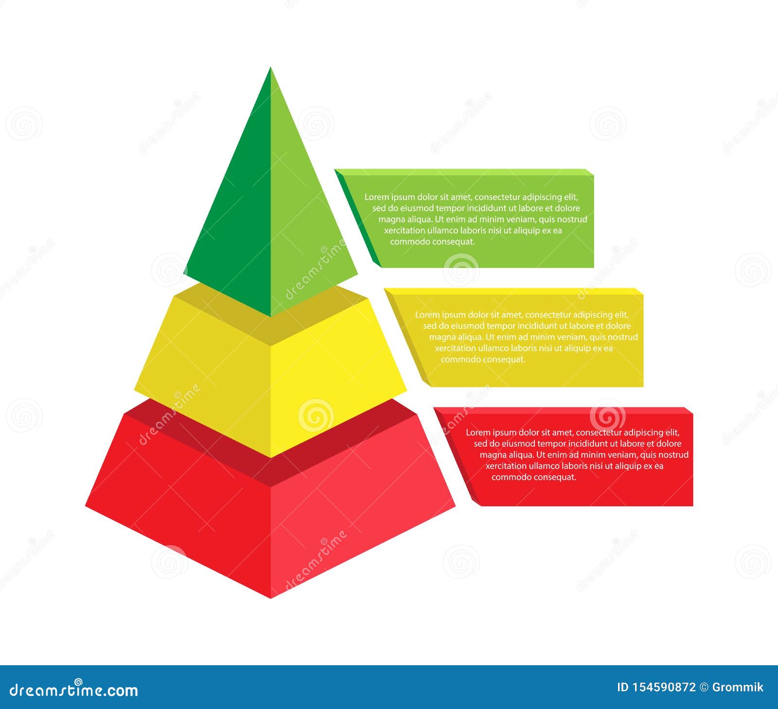 Pyramid of Success of the Three Sections. Infographics for ...