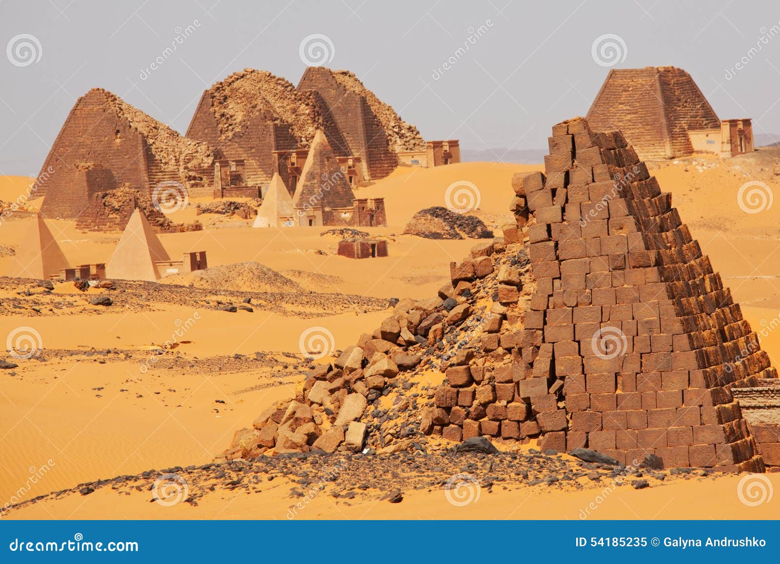 Pyramid in Sudan stock image. Image of culture, architecture - 54185235