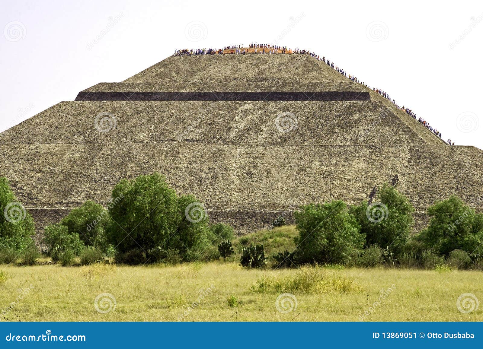 Pyramid of the Sun in Mexico Stock Image - Image of archeology ...