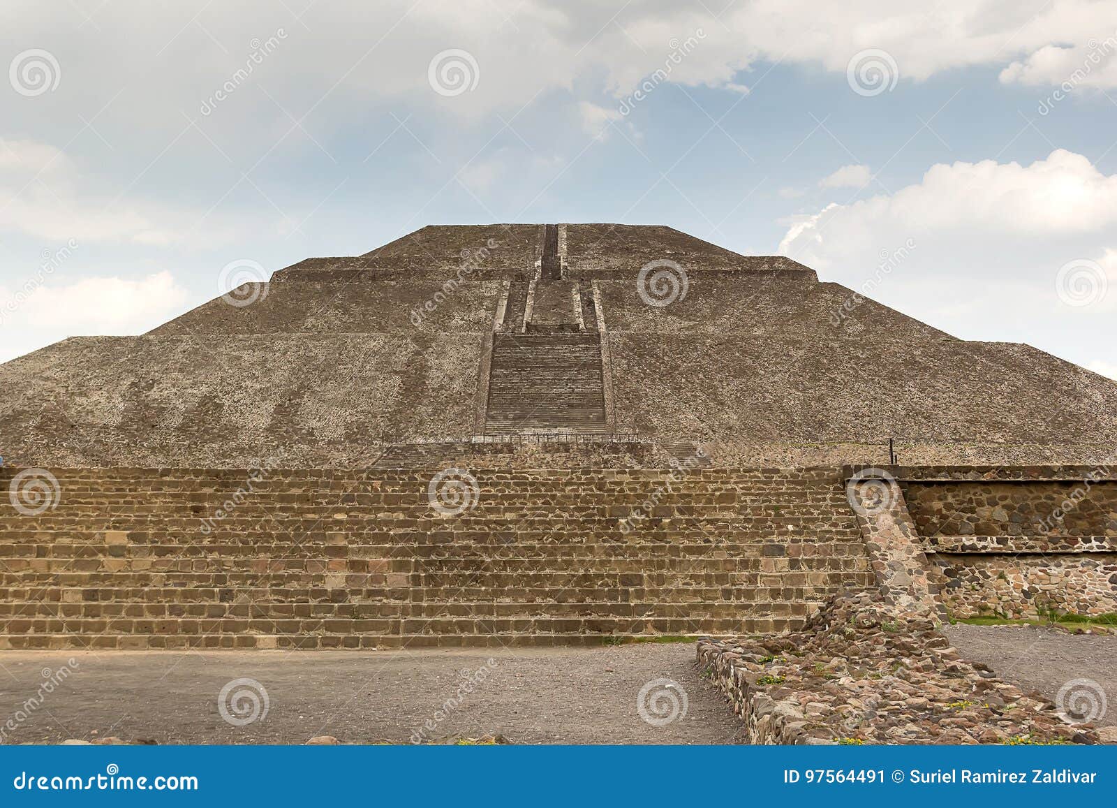 Pyramid of the sun stock image. Image of beauty, hotel - 97564491