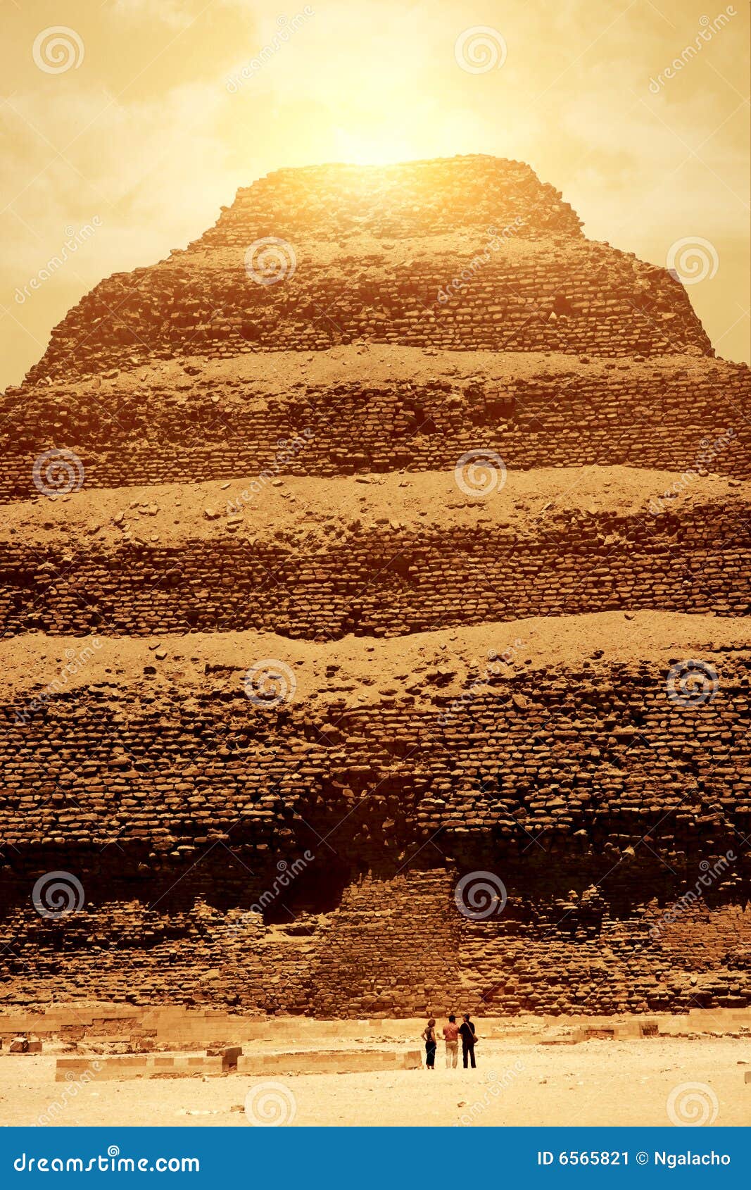 Pyramid Sunset stock image. Image of antiquity, king, pyramid - 6565821