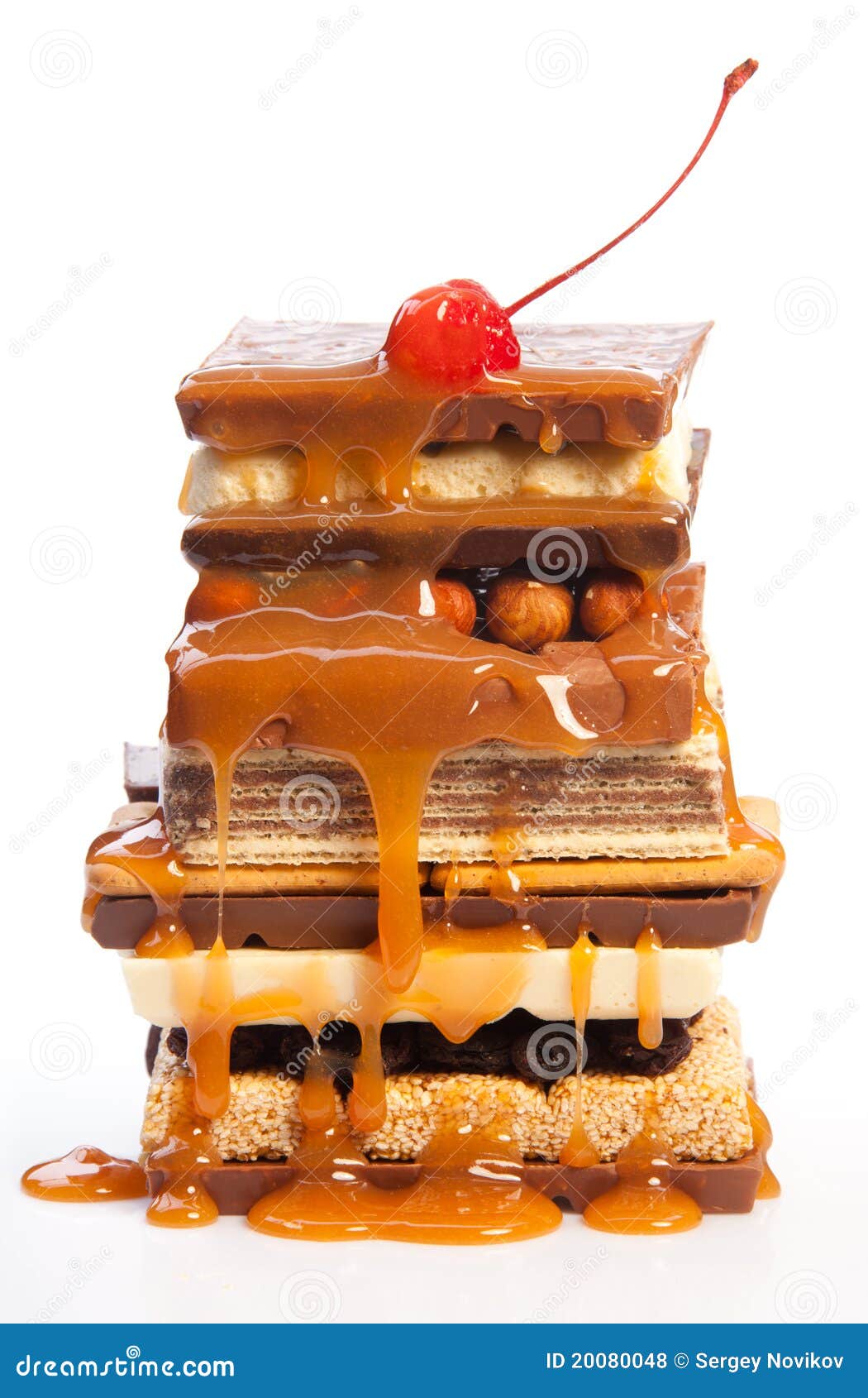 Pyramid of sweets stock photo. Image of cocoa, pastry - 20080048