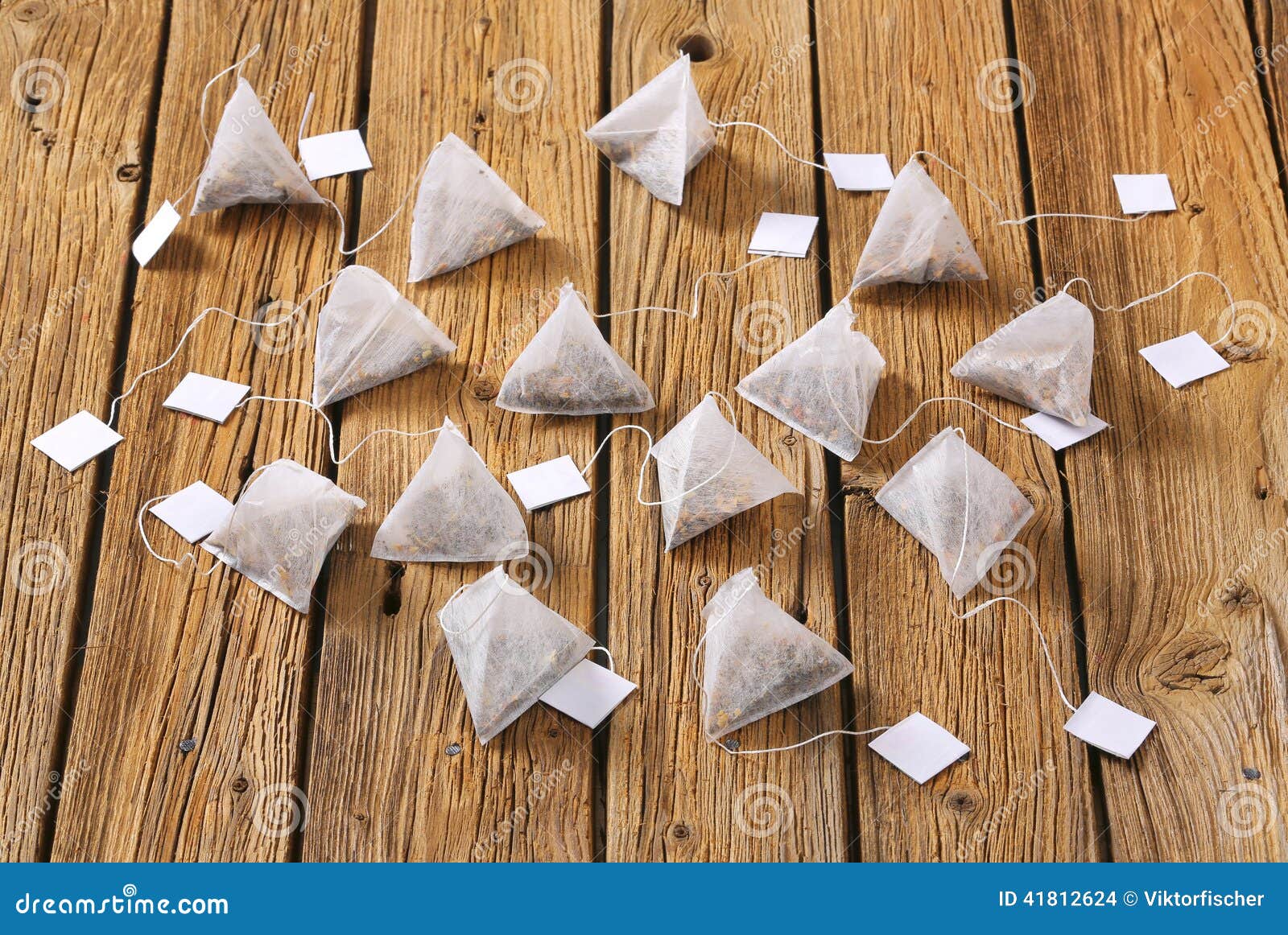 Pyramid tea bags stock photo. Image of blossom, dried - 41812624