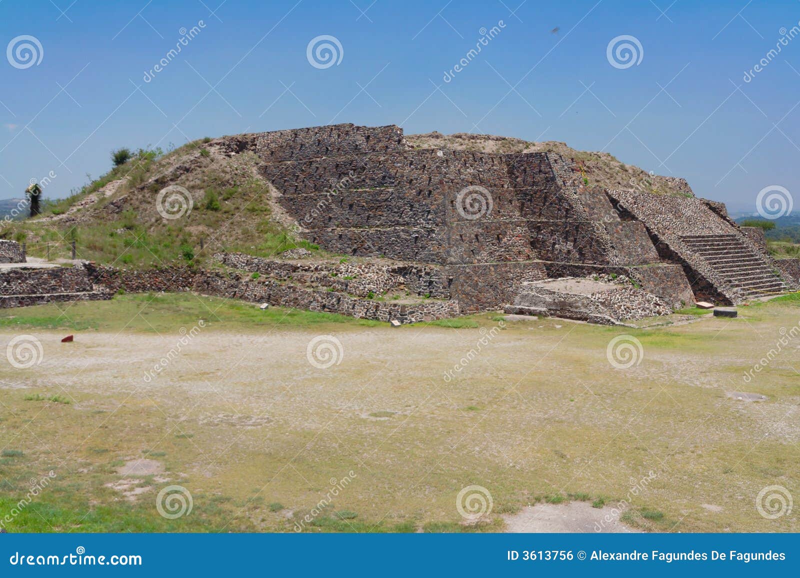 Pyramid Temple in Tula Mexico Stock Photo - Image of toltec, site: 3613756