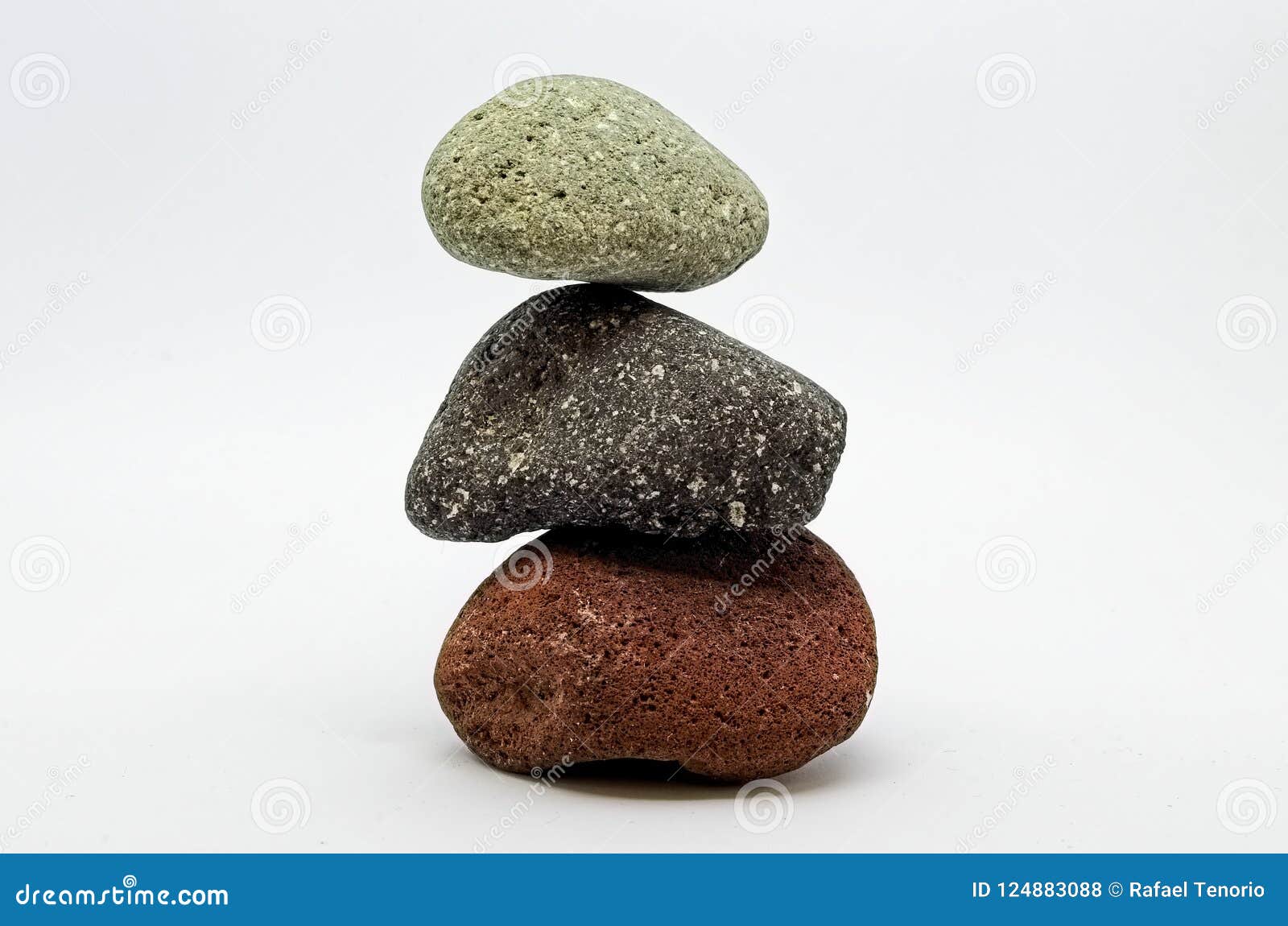 Three Balanced Color Stones Stock Photo - Image of isolated, balancing ...