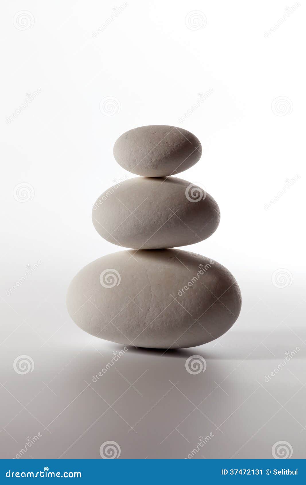 Pyramid of the Three Stones Stock Image - Image of harmony, balanced ...