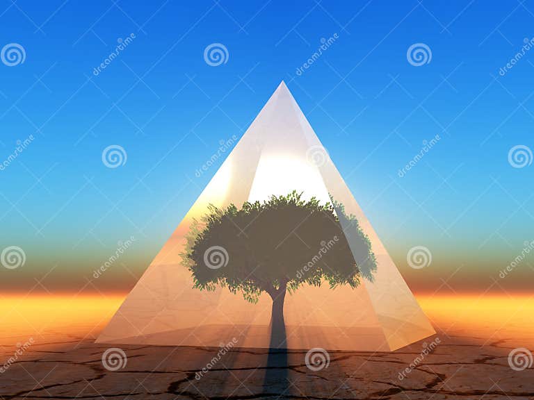 Pyramid stock illustration. Illustration of photosynthesis - 98192784