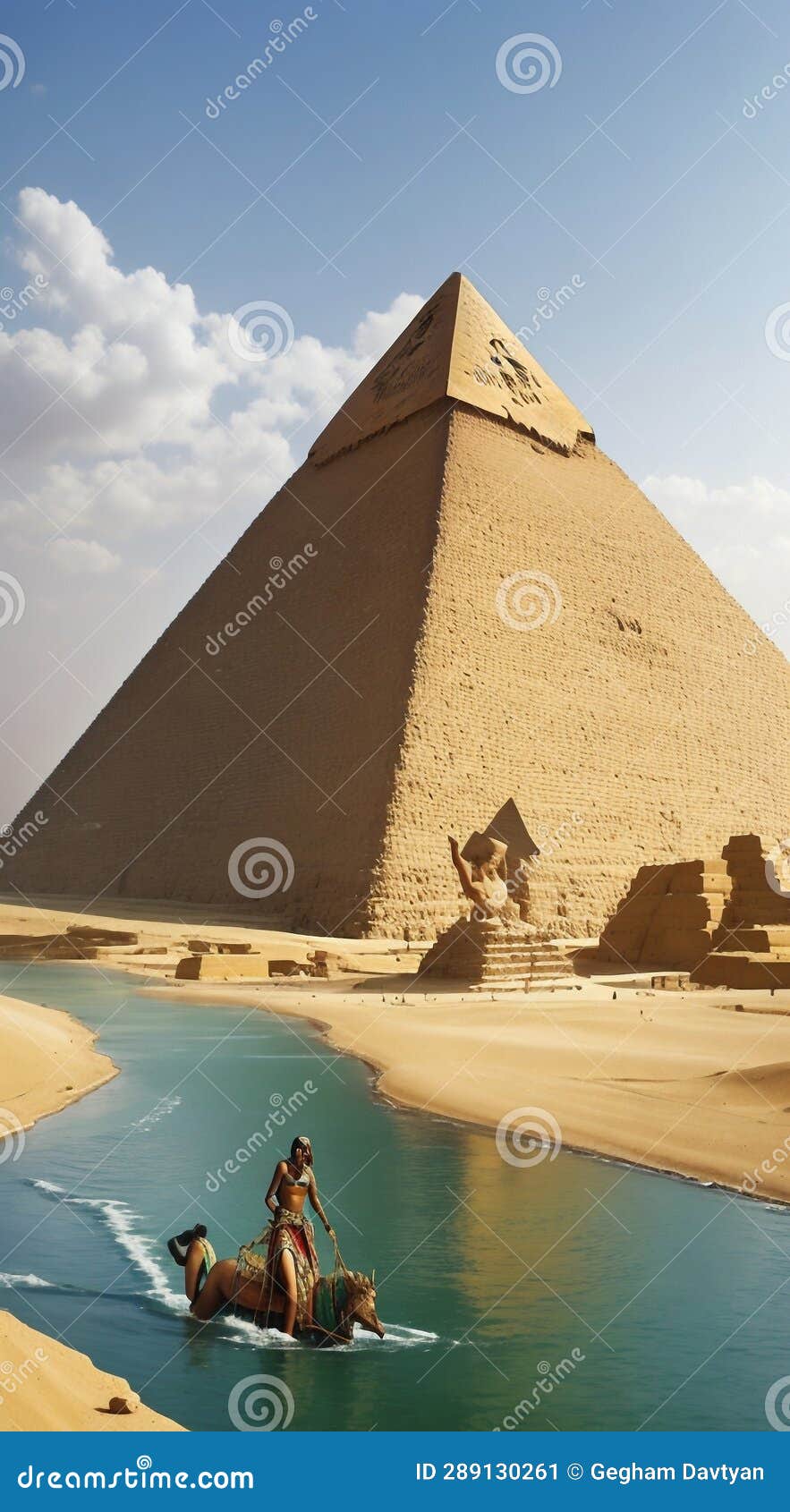 Pyramid Under Sky, Abstract Pyramid Background, Pyramid of Future Stock ...