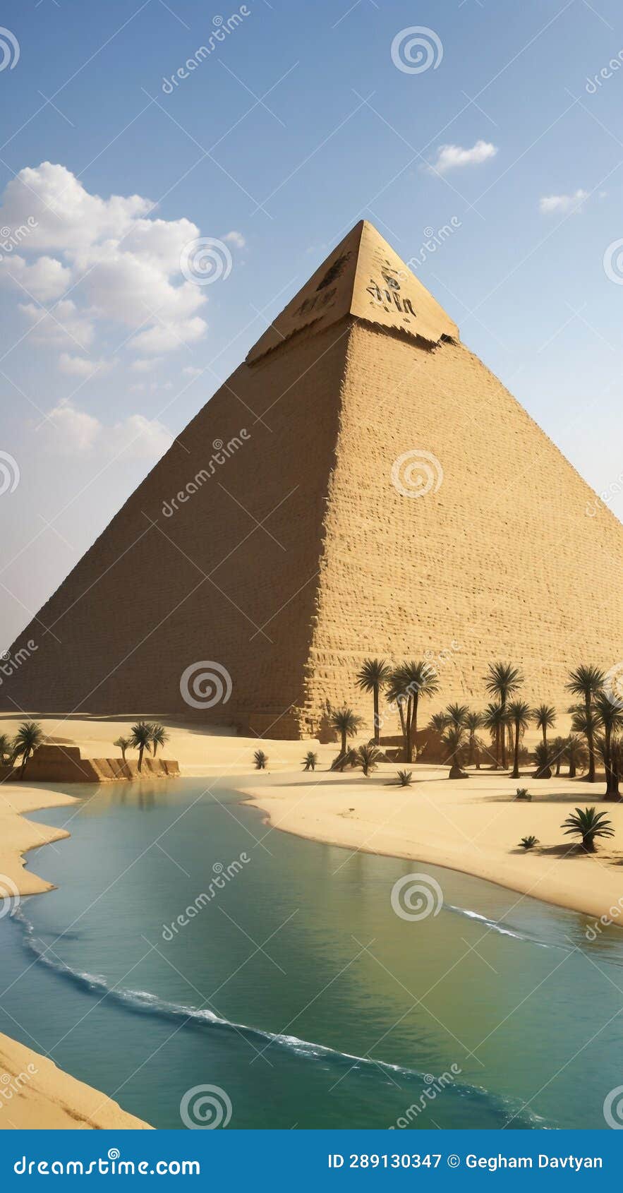 Pyramid Under Sky, Abstract Pyramid Background, Pyramid of Future Stock ...