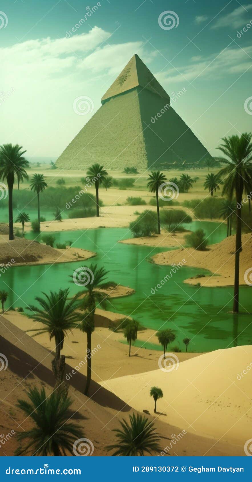 Pyramid Under Sky, Abstract Pyramid Background, Pyramid of Future Stock ...