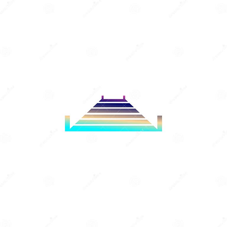 Pyramid Vector Logo Template Stock Illustration - Illustration of ...